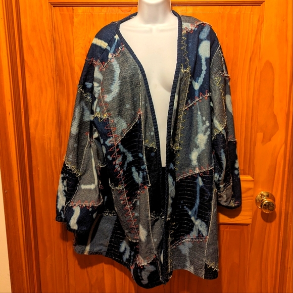 Erica Brooke Collection | Jackets & Coats | Denim Patchwork Jacket | Poshmark